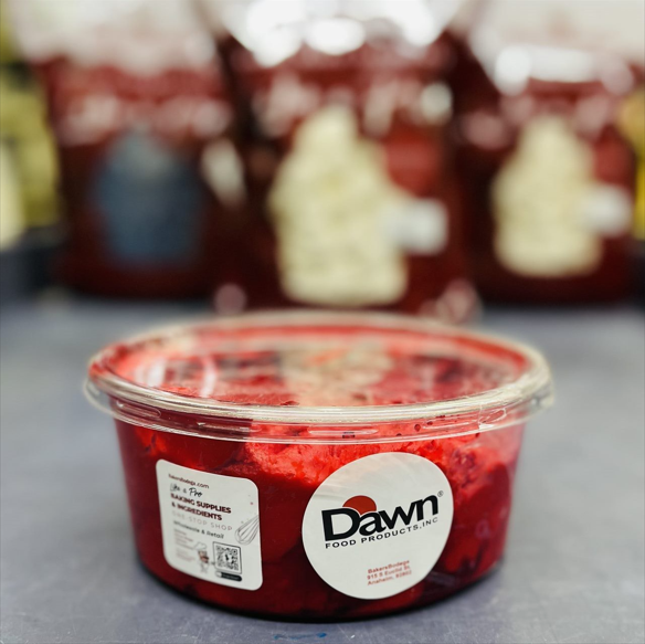 Red Buttercreme Icing 2lb. by Dawn Foods® | BakersBodega – Baking ...