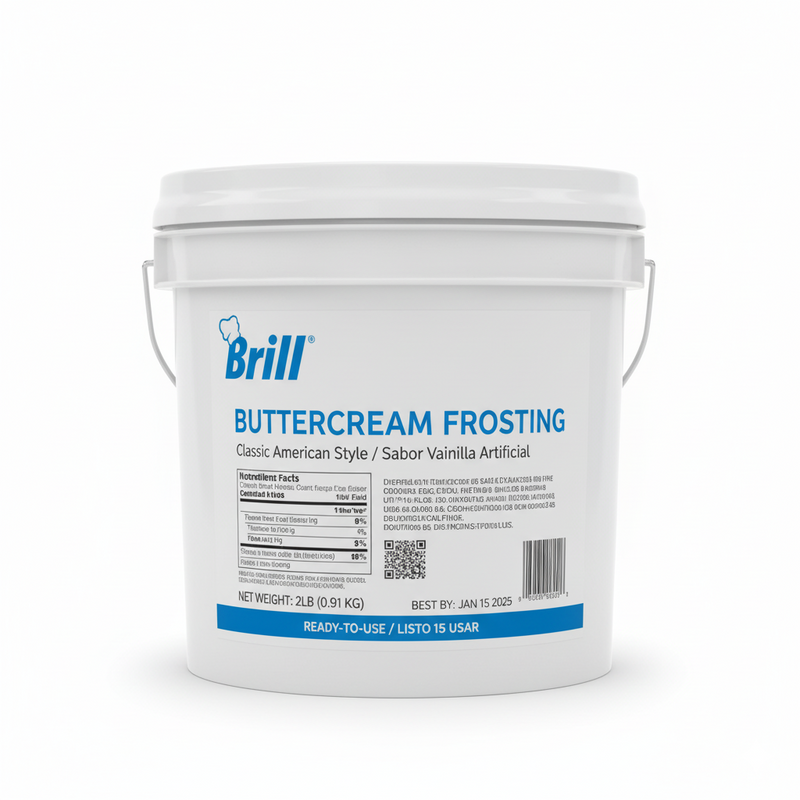 2lb Buttercream Icing by Brill® – Smooth, Versatile Icing for Baking