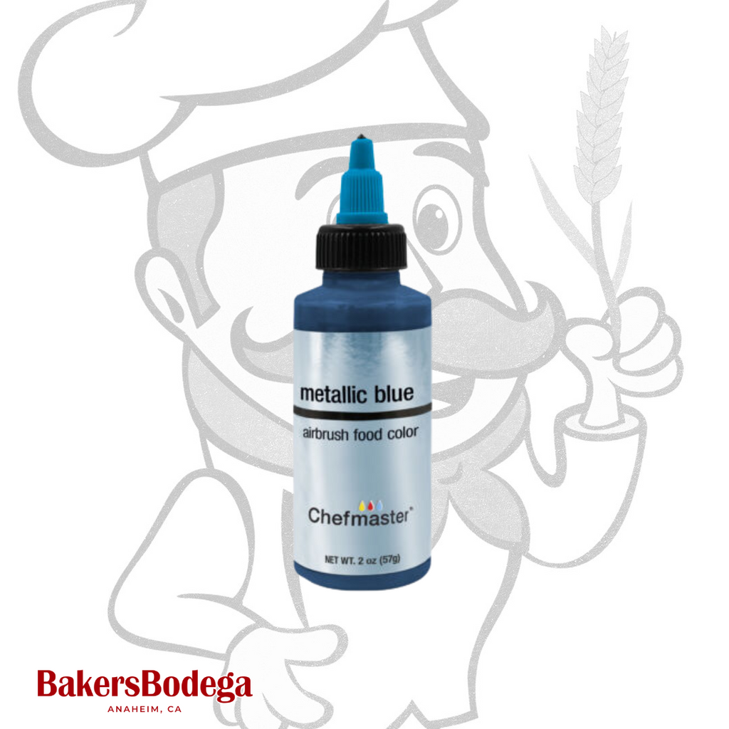 Food Color Airbrush Metalic 2oz. by Chefmaster® | BakersBodega – Baking ...
